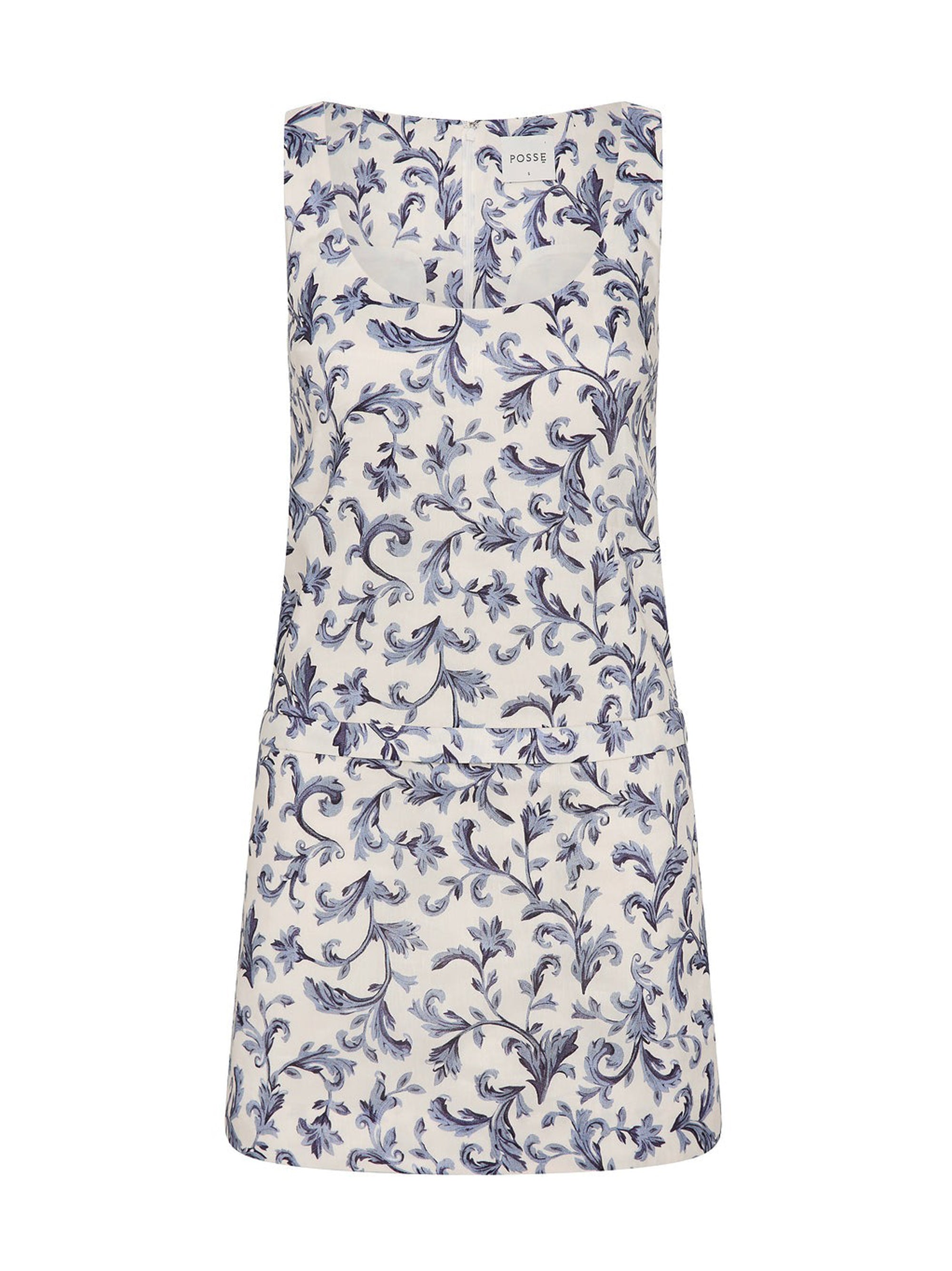 Posse Rue Shift Mini Dress in Blue Baroque – Leigh's of Breton Village